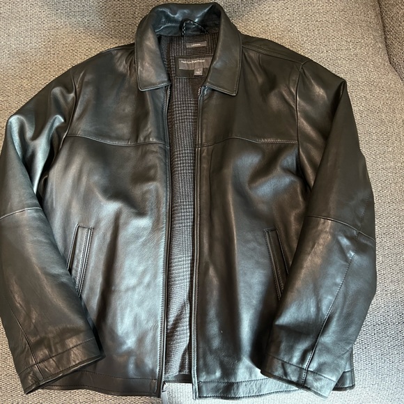 Perry Ellis | Jackets & Coats | Mens Genuine Leather Jacket | Poshmark